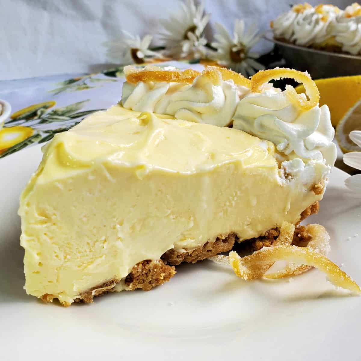 Lemon Sour Cream Pie - Portlandia Pie Lady