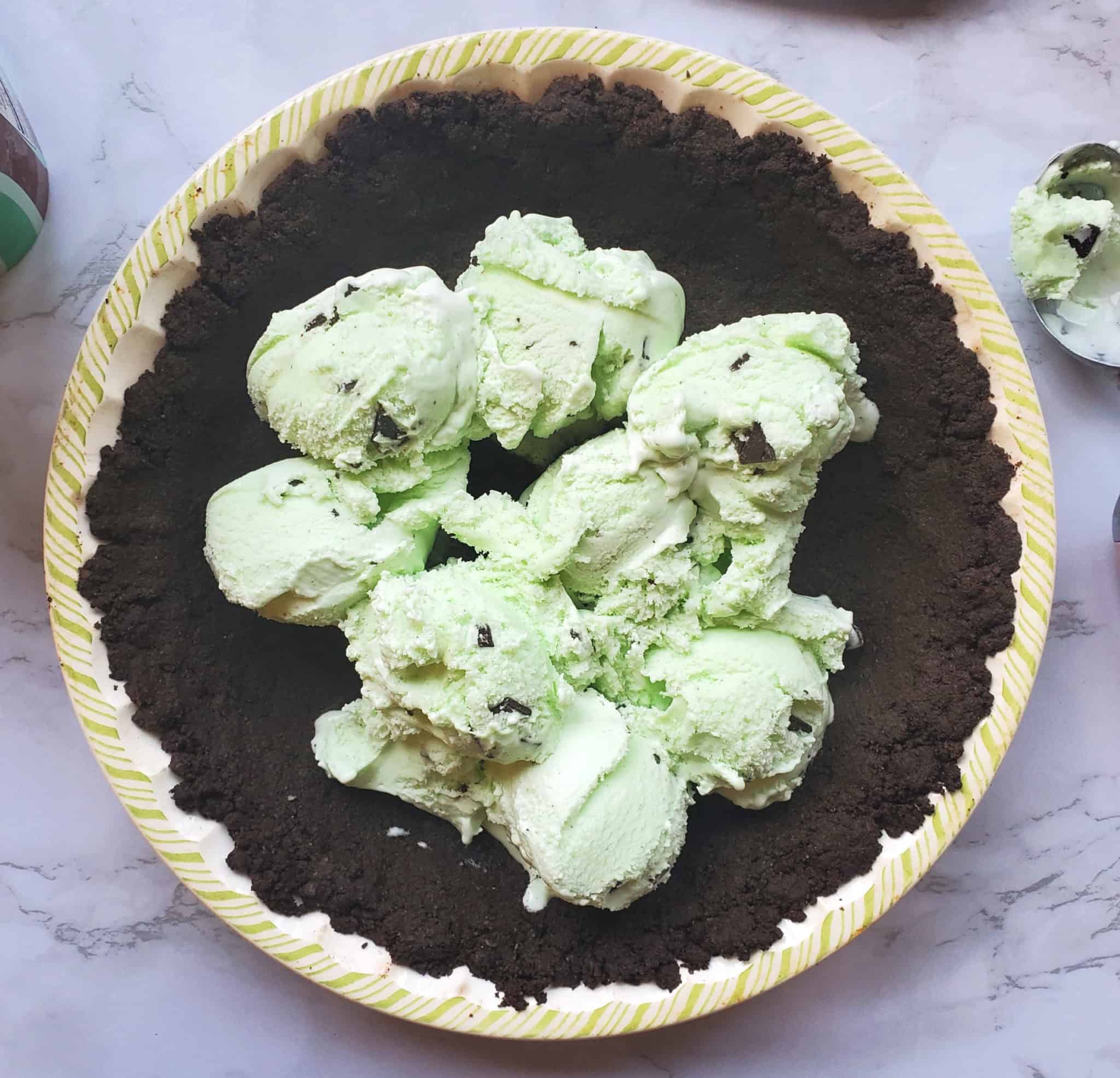 Chocolate Mint Ice Cream Pie - Portlandia Pie Lady