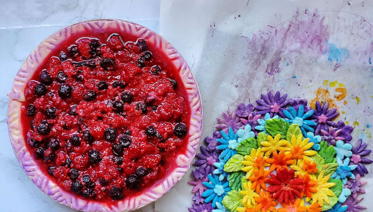 Rainbow Bouquet - Pride Pie - Portlandia Pie Lady