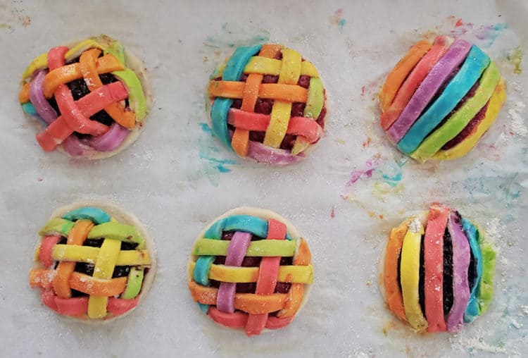 Rainbow Hand Pies - Portlandia Pie Lady