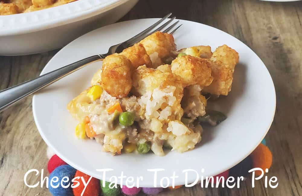 Cheesy Tater Tot Dinner Pie - Portlandia Pie Lady