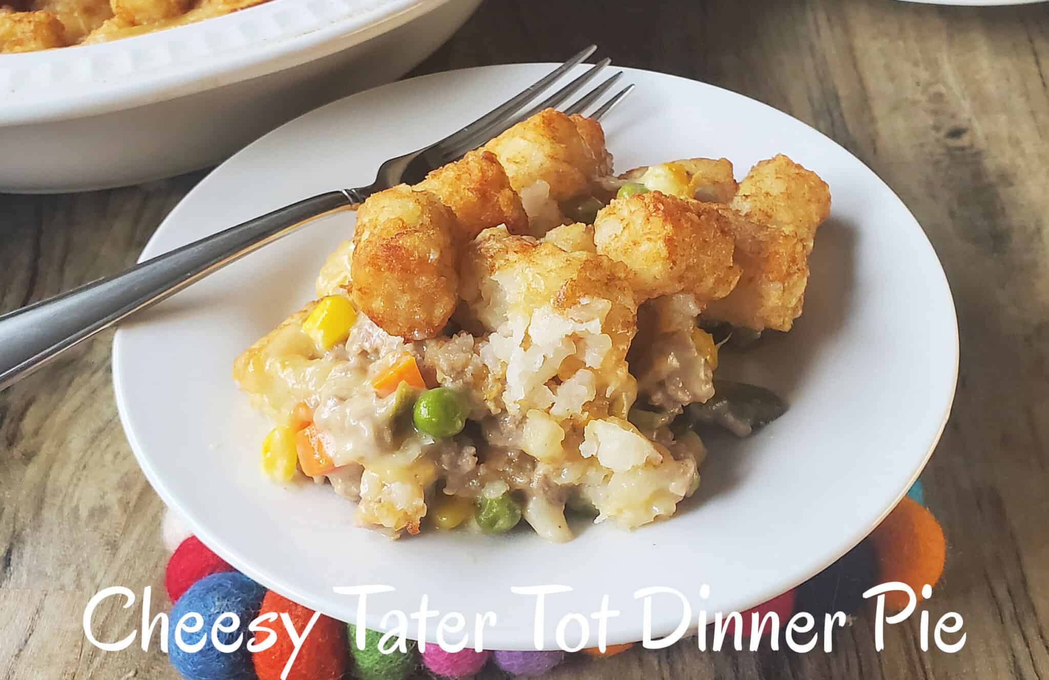 Cheesy Tater Tot Dinner Pie - Portlandia Pie Lady